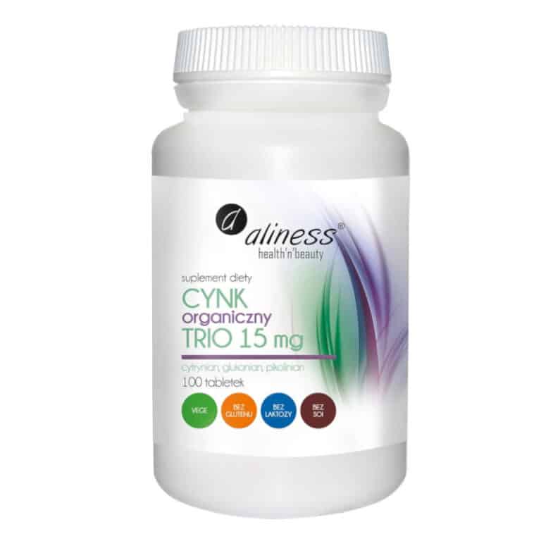 Cynk Organiczny TRIO 15 mg Aliness 100 tabletek - Panda